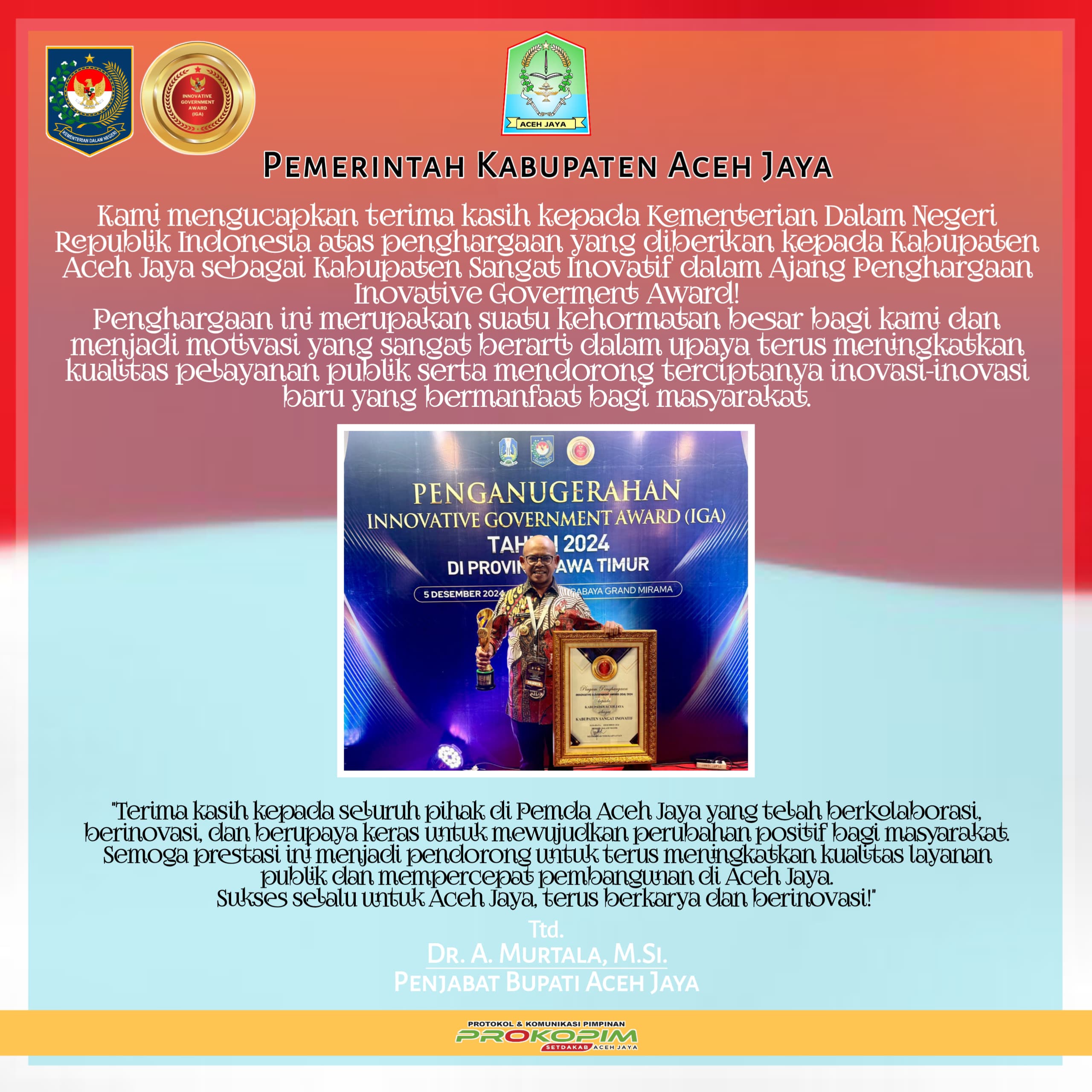 Logo dan Maskot PORA 2026 Aceh Jaya Resmi Diluncurkan - Bahaba Net